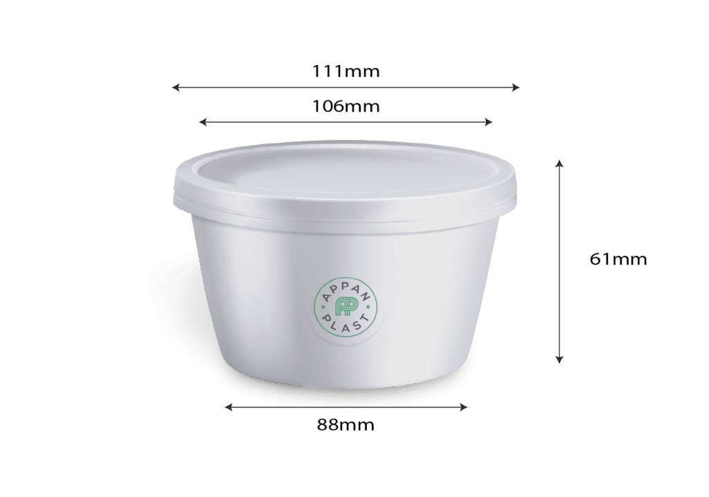 500g Round Container - Appan Plast